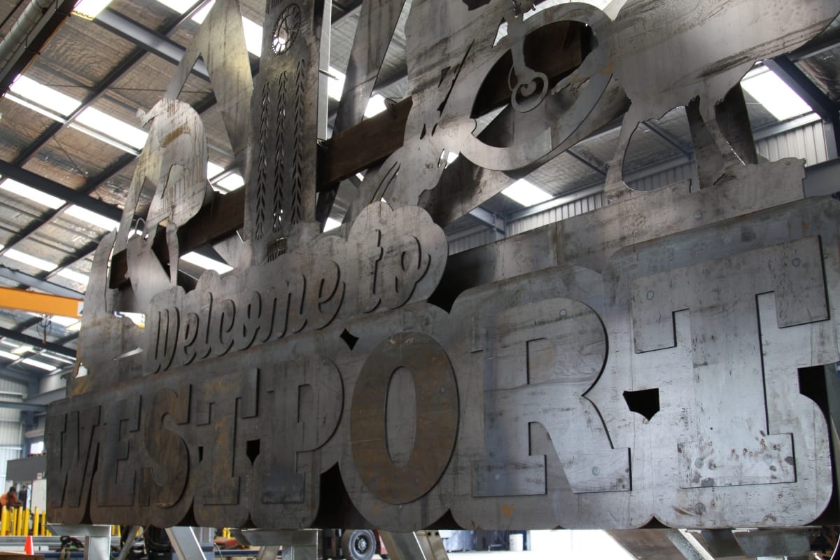 Welcome to Westport Sign - West-Trak NZ