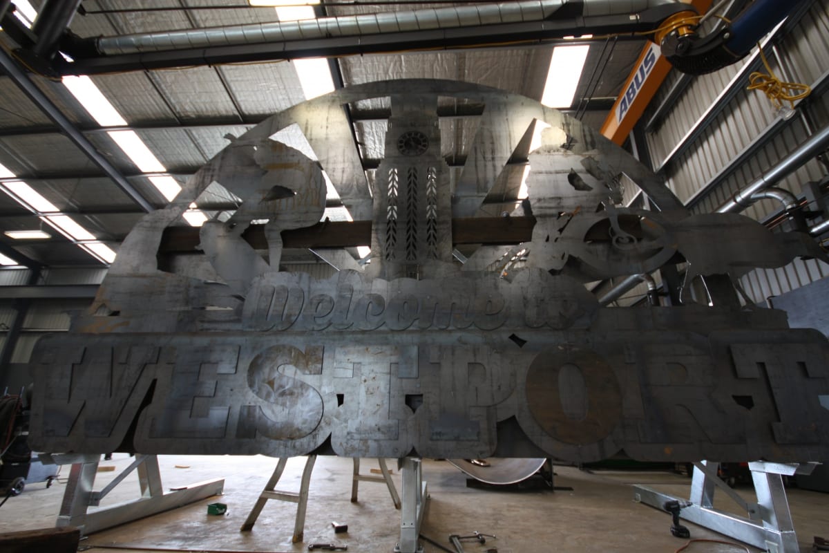 Welcome to Westport Sign - West-Trak NZ